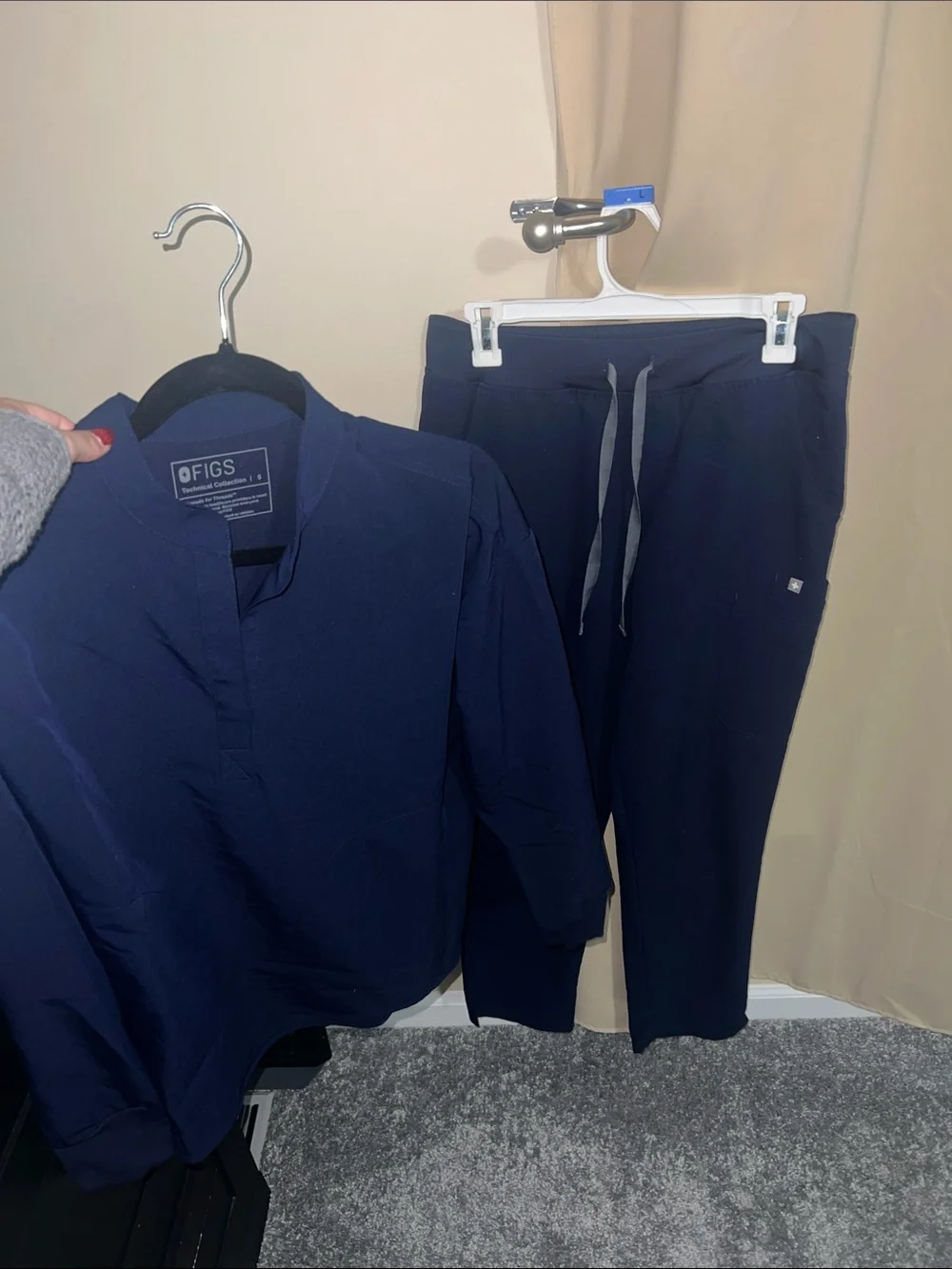 Figs | Tops | Figs Navy Medical Scrub Top And Drawstring Pants | Poshmark